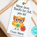 EDITABLE Teacher Appreciation Gift Tags Printable, Thank You Gift for ...