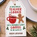 EDITABLE Christmas Teacher Gift Tags Printable for Cookies - Etsy