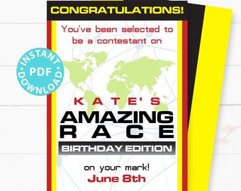 Amazing Race Party | Etsy