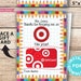 EDITABLE Target Gift Card Holder Teacher Gift Printable Template, 5x7 ...