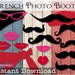 Paris Party Photo Booth Props Printables French Party French | Etsy