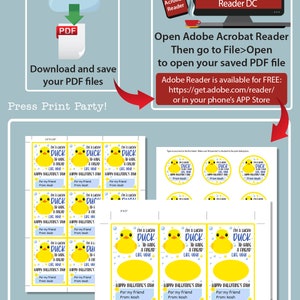 I'm a Lucky Duck to Have a Friend Like You Kids Valentine Card ...