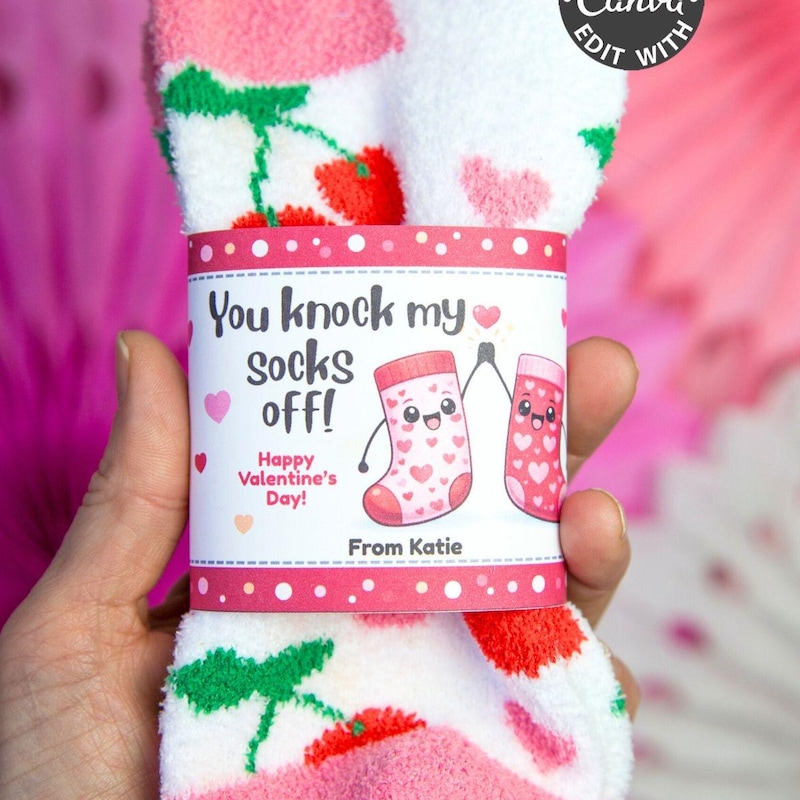 Valentine Sock Labels - Etsy
