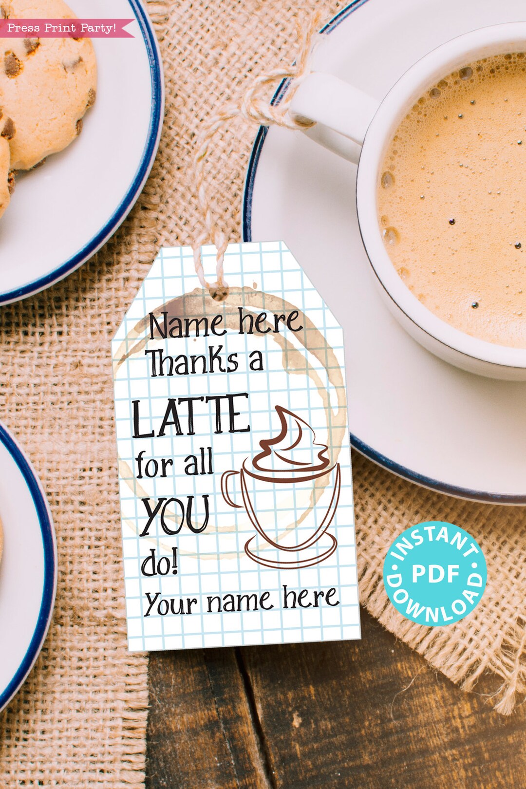 EDITABLE Teacher Appreciation Gift Tags Printable Thank You - Etsy