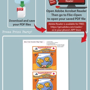 Goldfish Valentine Printable Tag Kids Valentines Cards EDITABLE Names I ...