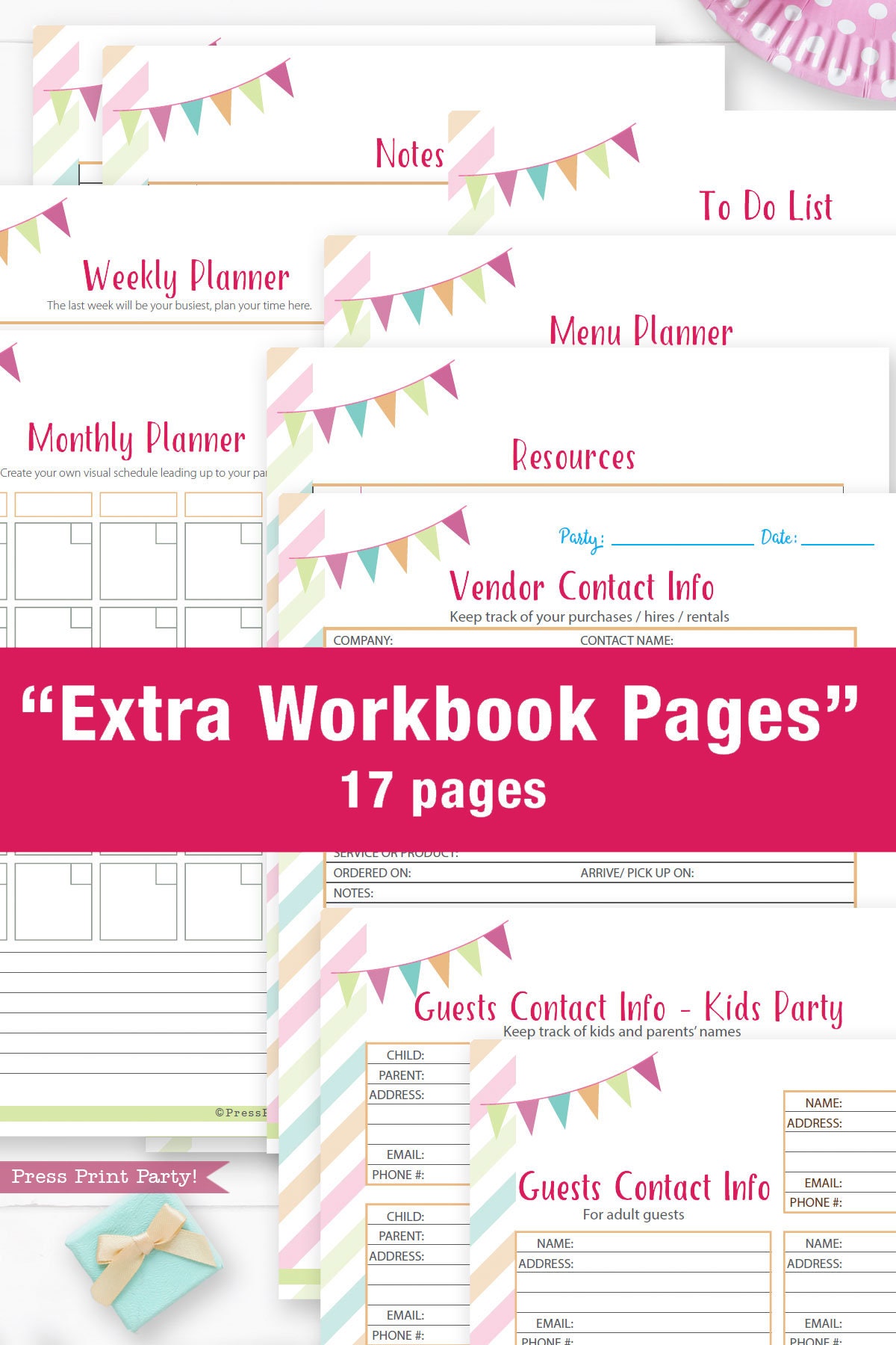 Ultimate Birthday Party Planner Checklist and Templates | Etsy