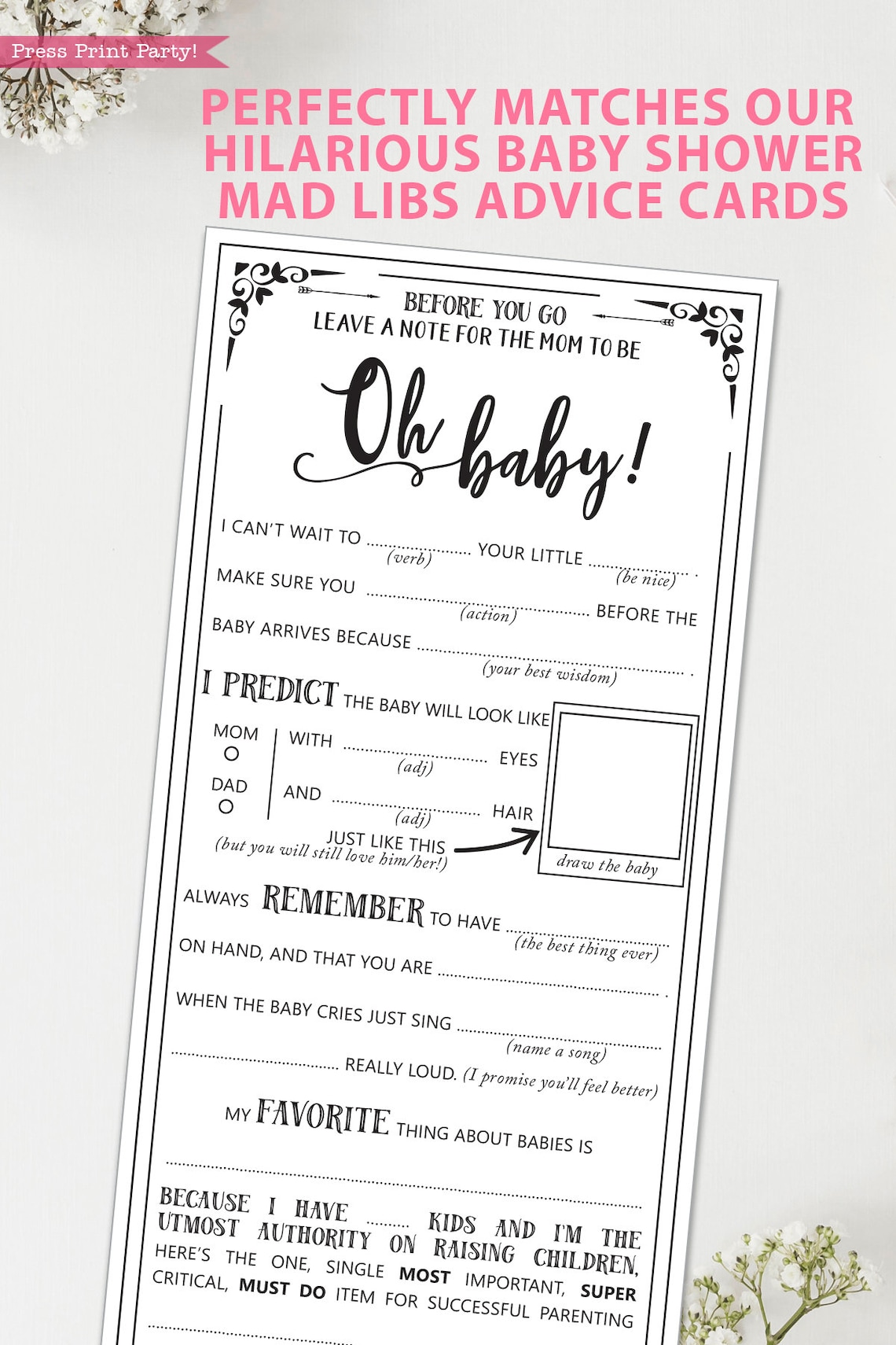 Candy Bar Match-up Baby Shower Game Printable Unique Baby - Etsy