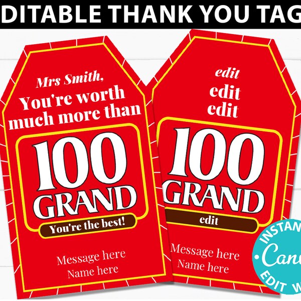 Thank You With Candy - Etsy