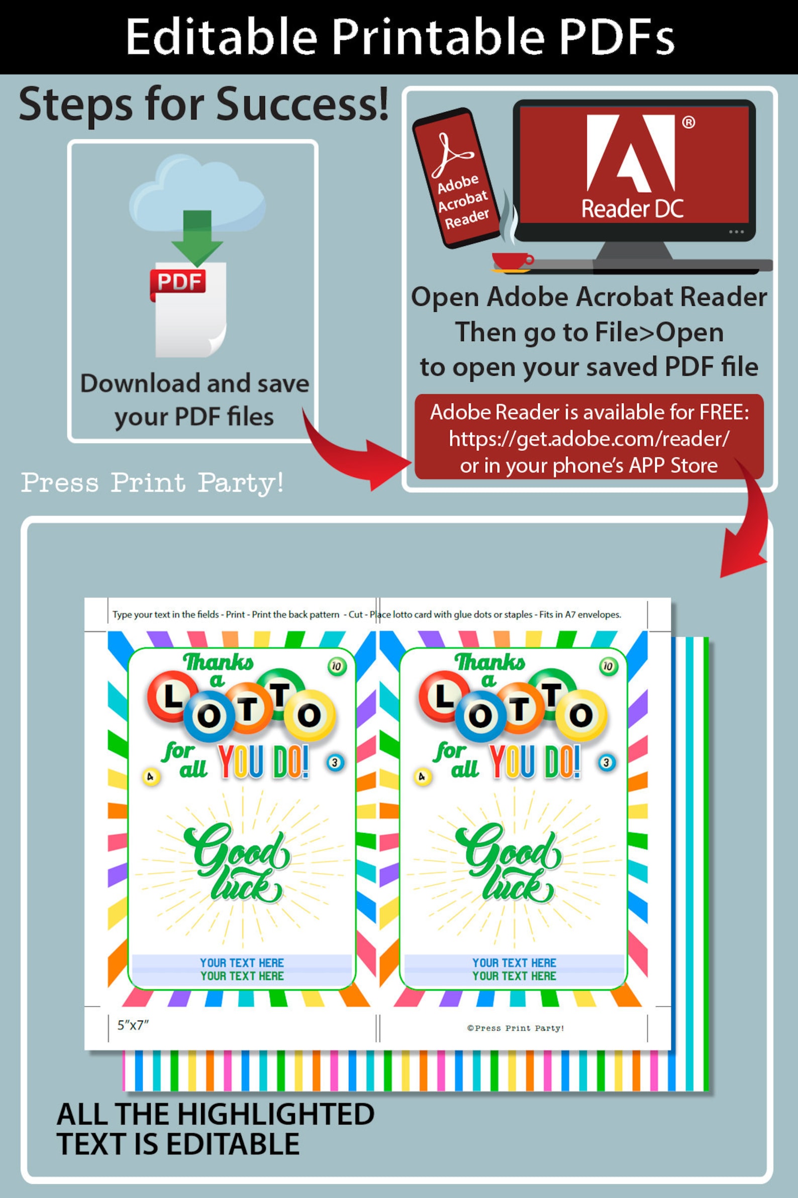 Lottery Ticket Holder Thanks a Lotto for All You Do Card - Etsy