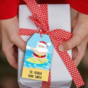 24 Kids Christmas Gift Tags Printable Editable Snowman Christmas ...
