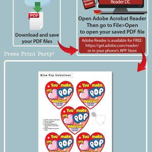 Blow Pop Valentine Printable Heart Template, Kids Valentines Cards ...