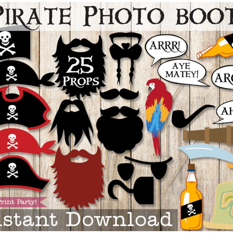 Pirate Photo Booth - Etsy