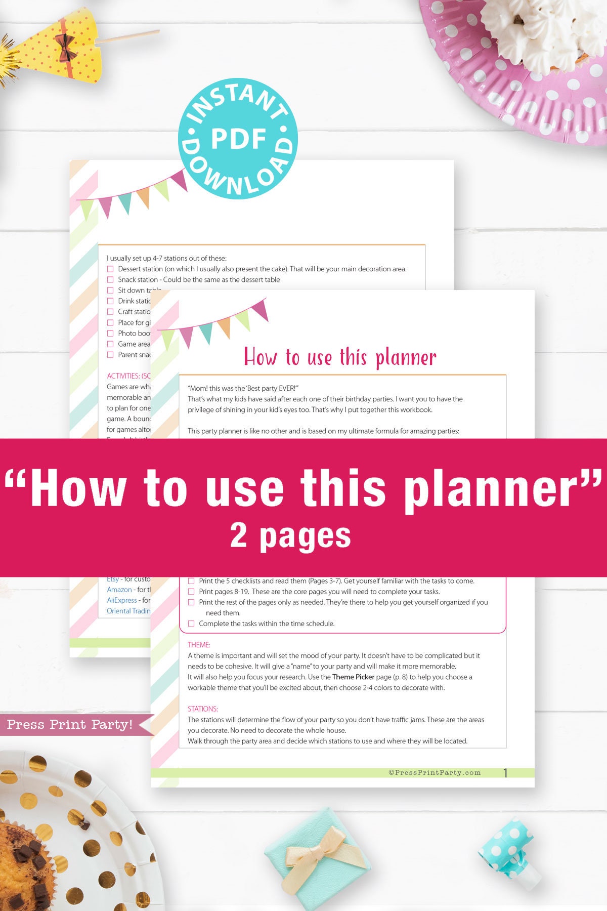 Ultimate Birthday Party Planner Checklist and Templates | Etsy