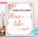 Please Take One Sign Printable, Baby Shower, Wedding, Bridal Shower ...