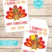 EDITABLE Thanksgiving Tags for Teacher Printable Template, for Kids Boy ...