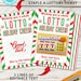 Christmas Lottery Ticket Holder Wishing You a Whole Lotto Holiday Cheer ...