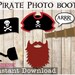 Pirate Photo Booth Props, Pirate Party, Pirate Birthday, Mustaches ...