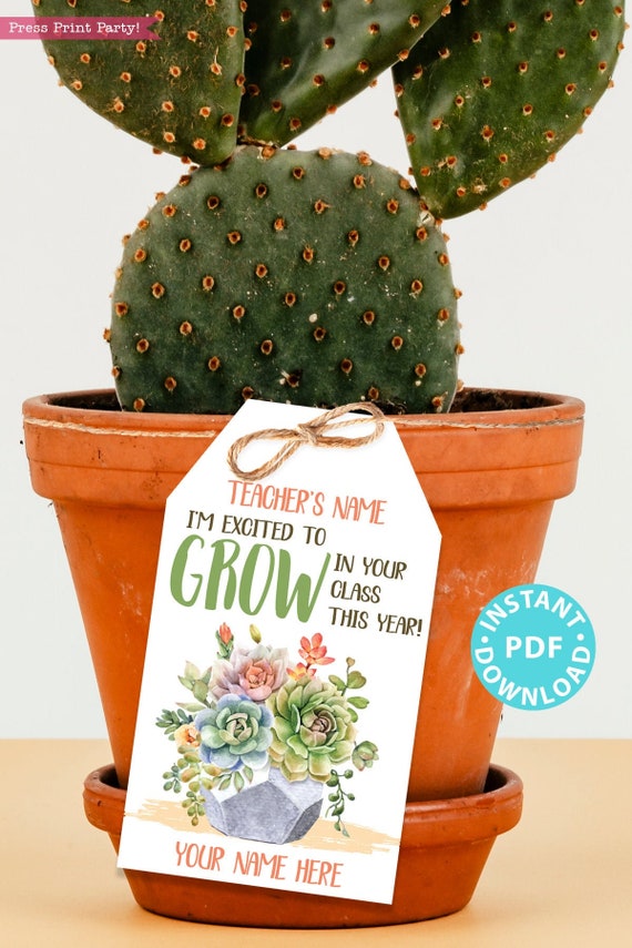 EDITABLE Back to School Teacher Appreciation Gift Tags Printable, First ...