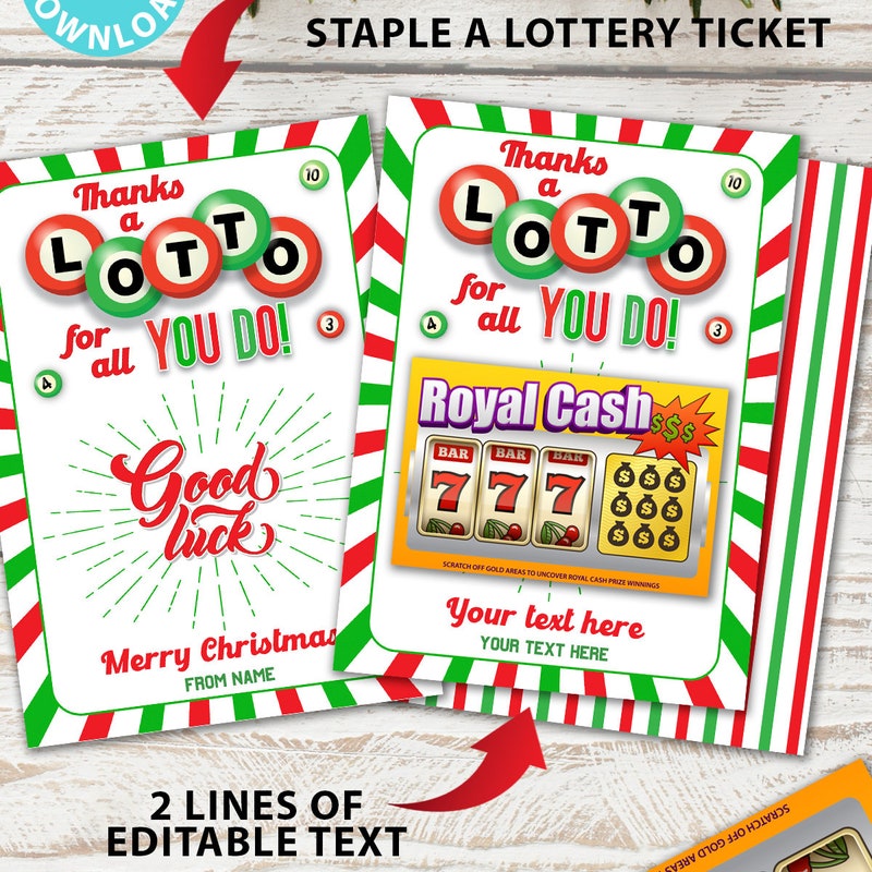 Lotto Christmas Tag - Etsy