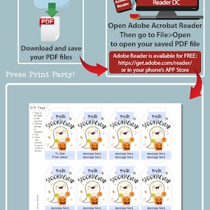 EDITABLE Halloween Tag Printable Template, You're Spooktacular Ghost ...