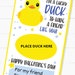 I'm a Lucky Duck to Have a Friend Like You Kids Valentine Card ...