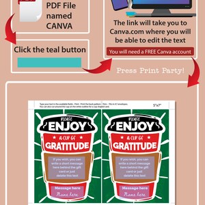 Teacher Appreciation Gift Coffee Card Holder, Teacher Thank You Card ...