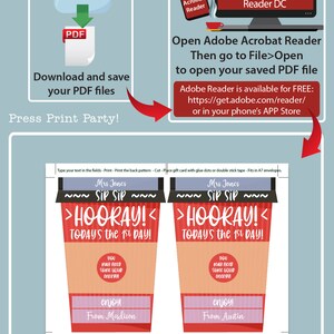 EDITABLE Back to School Gift Card Holder Printable Coffee - Etsy