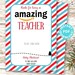 EDITABLE Amazon Gift Card Holder Christmas Printable Template, 5x7 ...