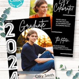 2024 Graduation Invitation High School Senior Grad Invite Custom ...