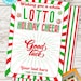 Christmas Lottery Ticket Holder Wishing You a Whole Lotto Holiday Cheer ...