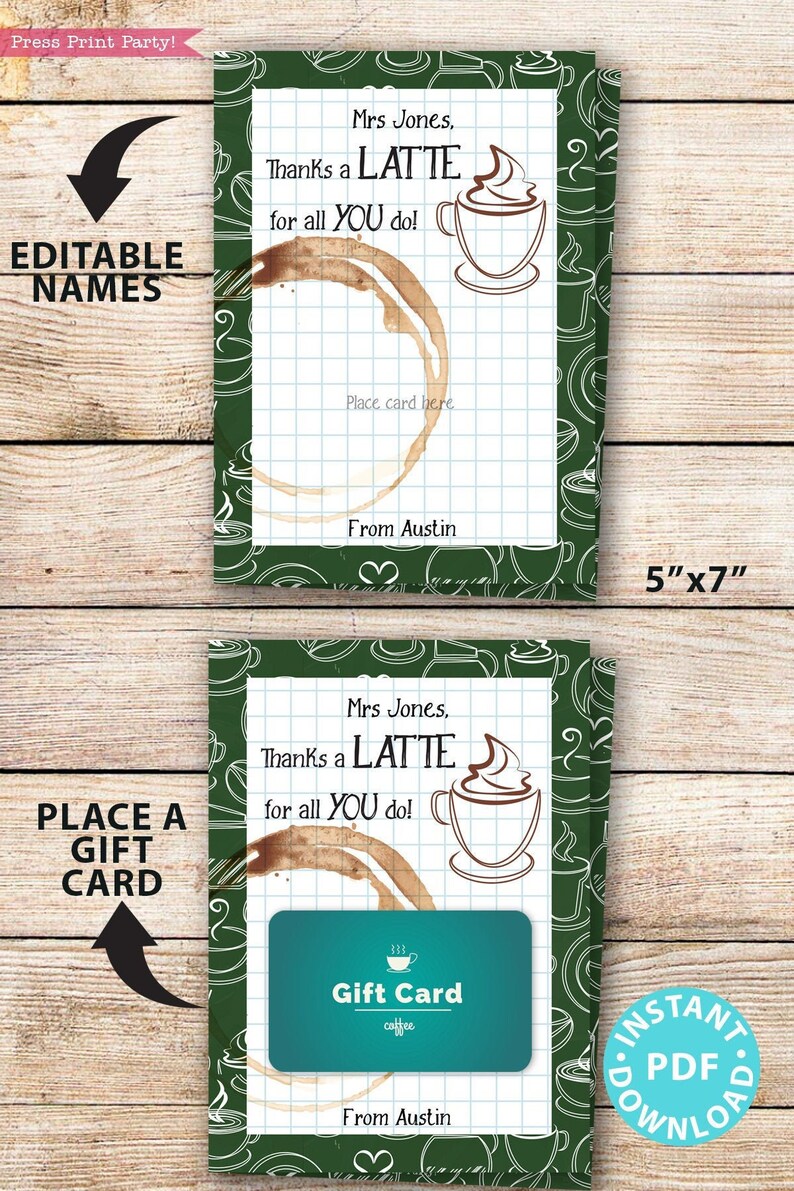 EDITABLE Teacher Appreciation Thank You Gift Printable - Etsy