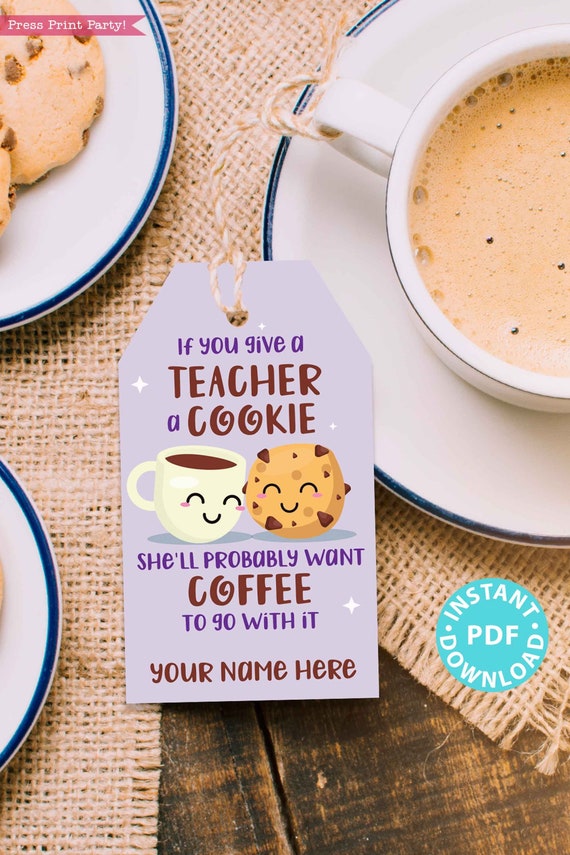 EDITABLE Back to School Teacher Appreciation Gift Tags Printable for ...