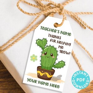 EDITABLE Teacher Appreciation Gift Tags Printable Teacher - Etsy