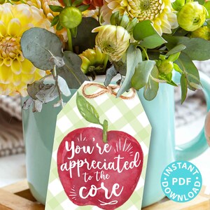 EDITABLE Teacher Appreciation Gift Tags Printable, Teacher Thank You ...