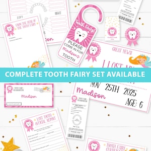 Baby Teeth Chart With the Tooth Fairy Printable, Tooth Tracker ...