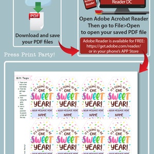 EDITABLE Back to School Gift Tags Printable, First Day of School Gift ...