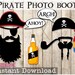 Pirate Photo Booth Props, Pirate Party, Pirate Birthday, Mustaches ...