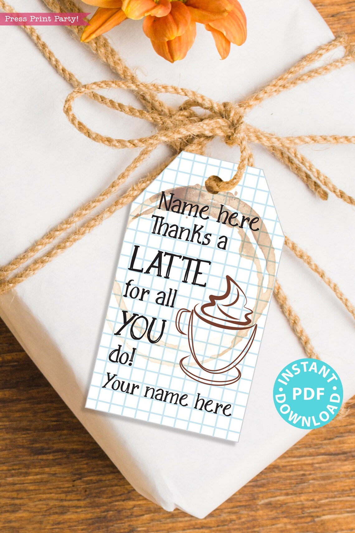 EDITABLE Teacher Appreciation Gift Tags Printable Thank You | Etsy