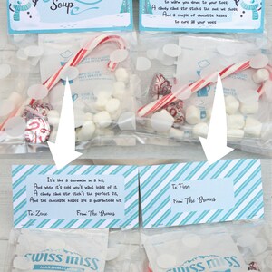 Snowman Soup Printable Treat Bag Topper Template, Editable W Name, 2 ...