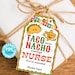 EDITABLE Thank You Gift Tags Printable, Taco 'bout Nacho Average Staff ...