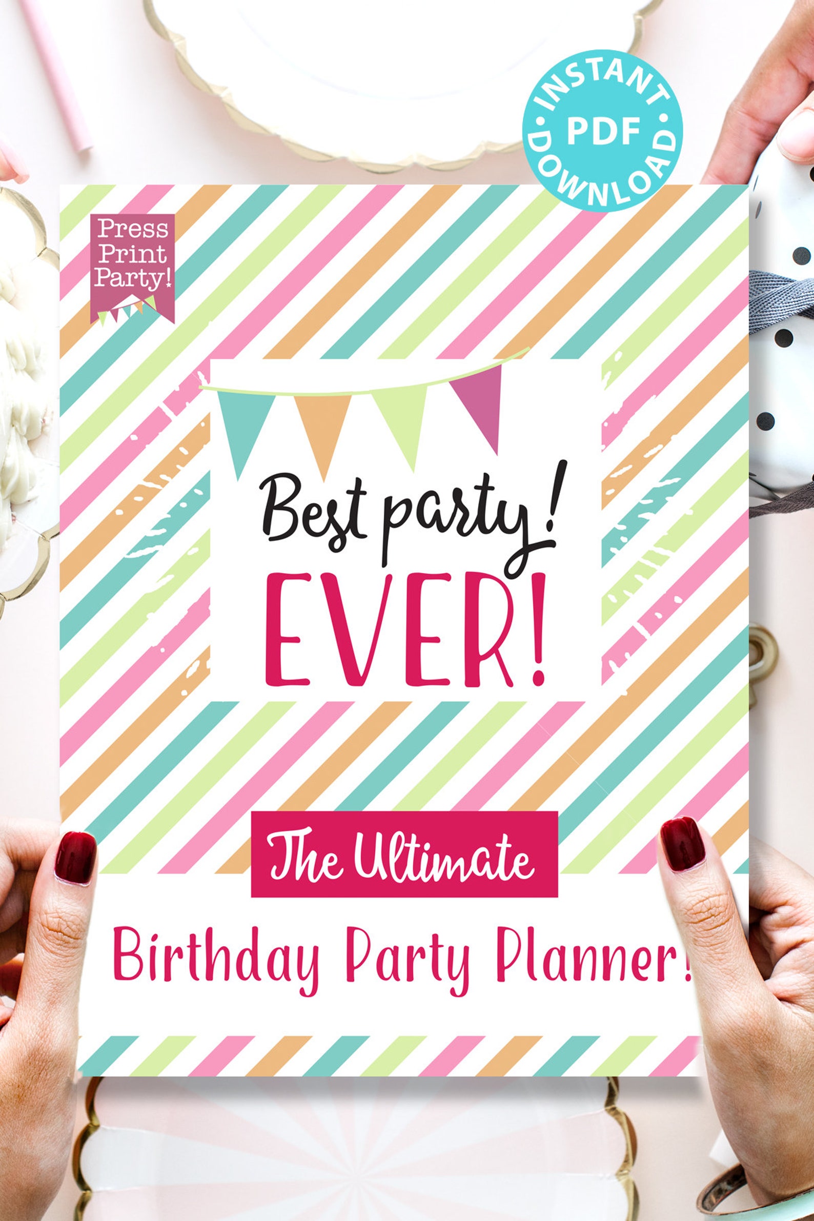 Ultimate Birthday Party Planner Checklist and Templates, Birthday Party ...