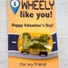 Toy Car Valentine I Wheely/wheelie Like You Kids Valentine - Etsy