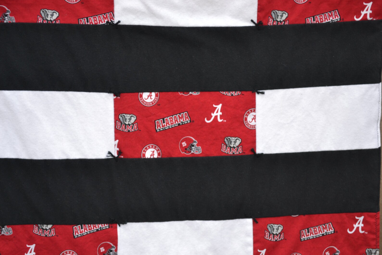Alabama Crimson Tide Flannel Baby Quilt- One of a Kind! - Etsy
