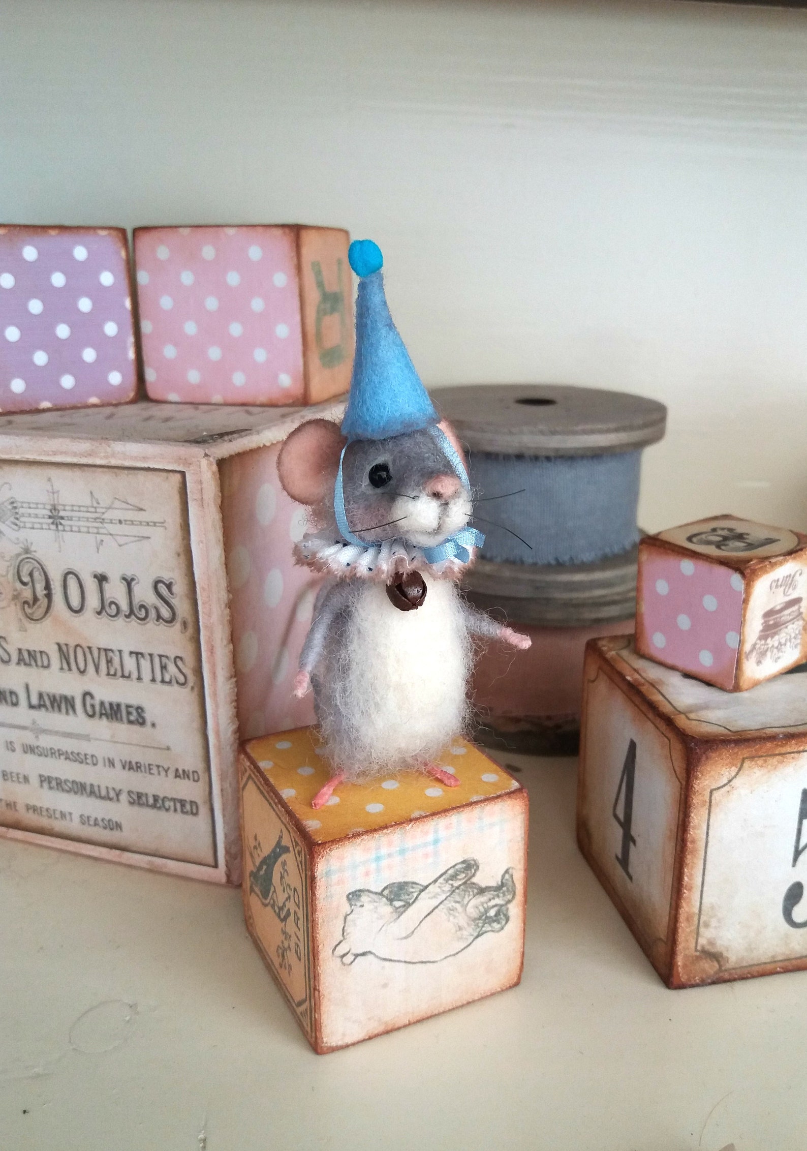 Needle Felt Mouse Miniature Mouse Felt Mouse Dollhouse Mouse - Etsy