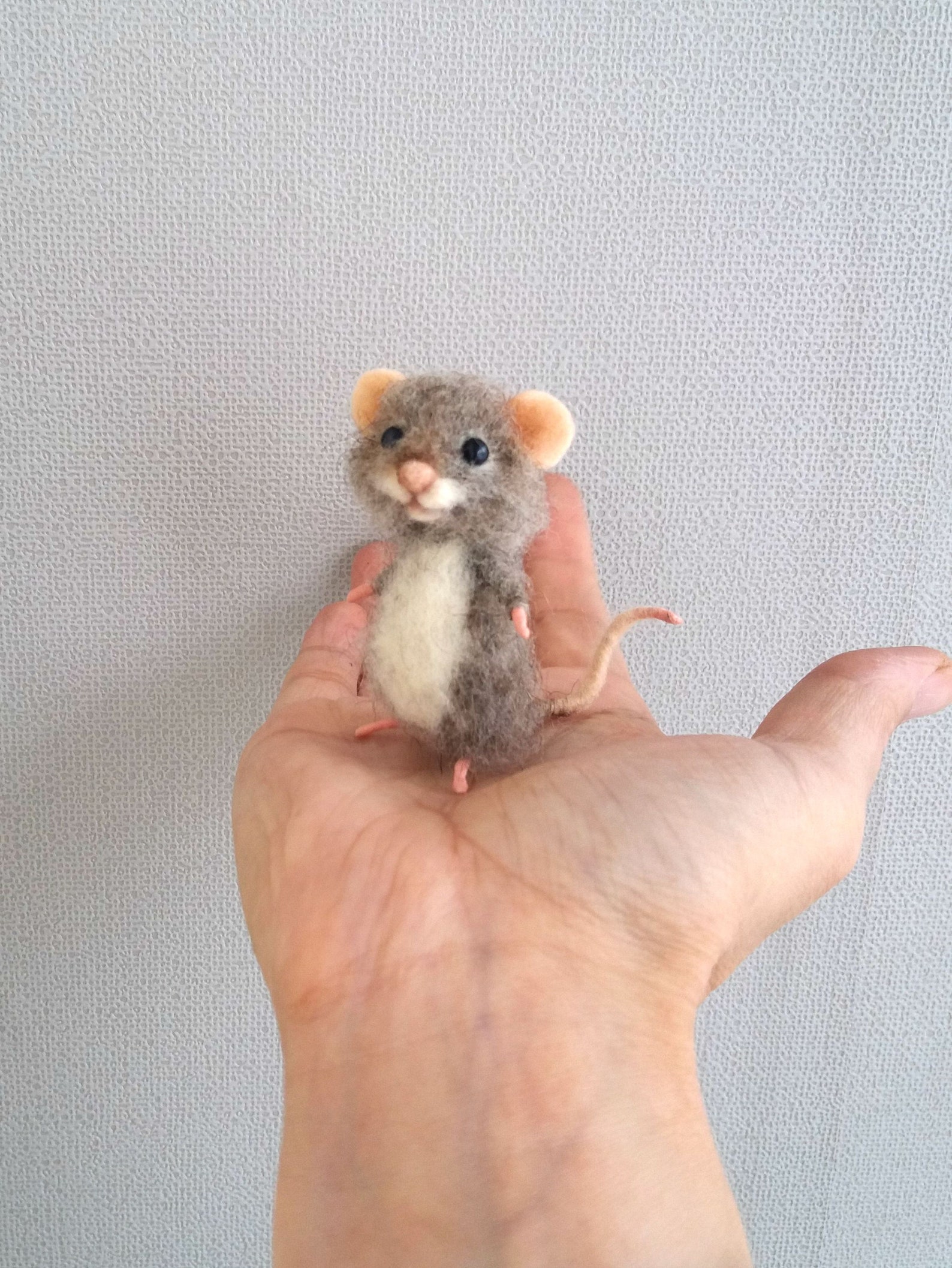 Needle Felted Mouse Miniature Mouse Cute Mouse Dollhouse Mouse ...
