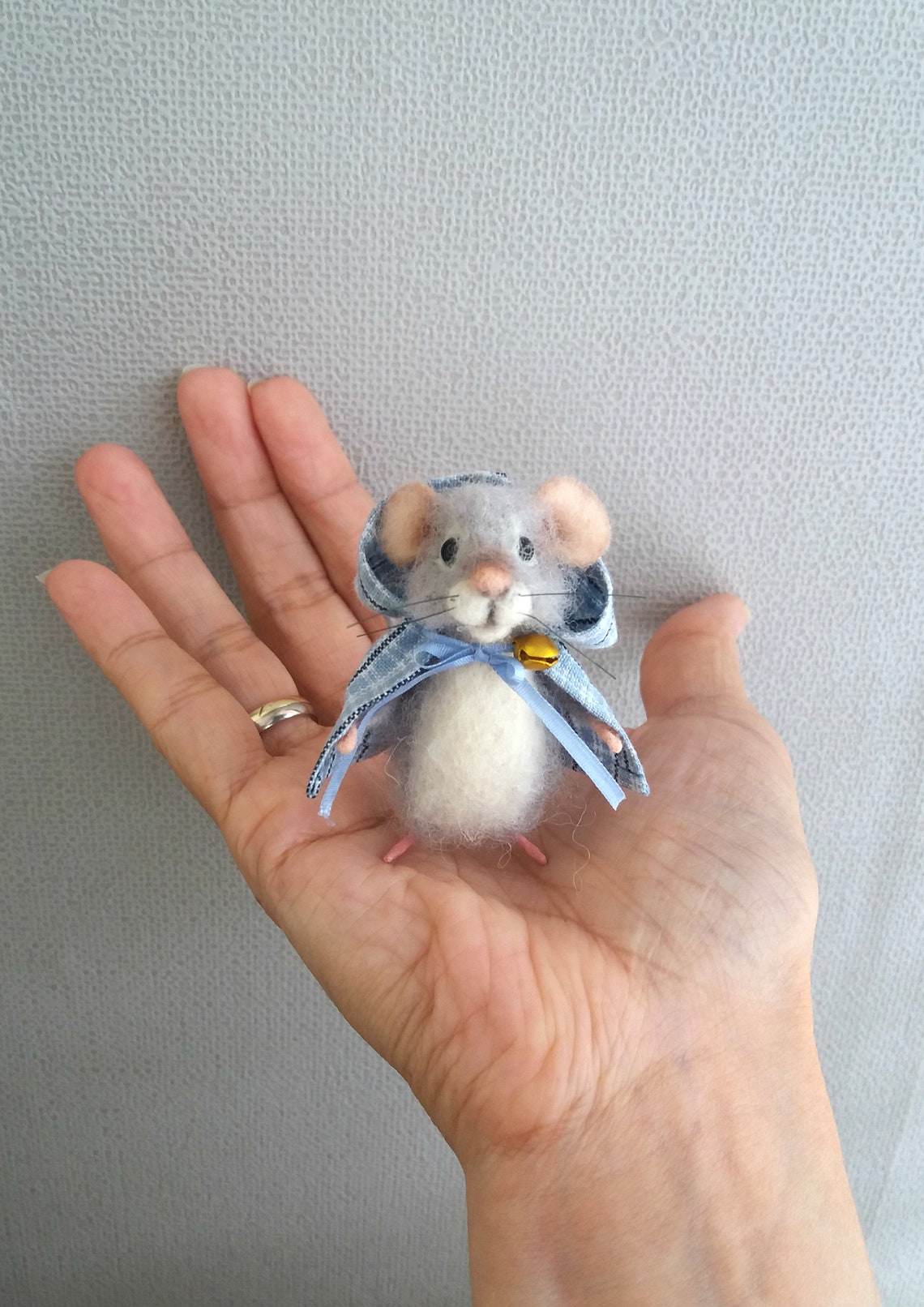 Needle Felt Mouse Miniature Mouse Felt Mouse Dollhouse Mouse - Etsy