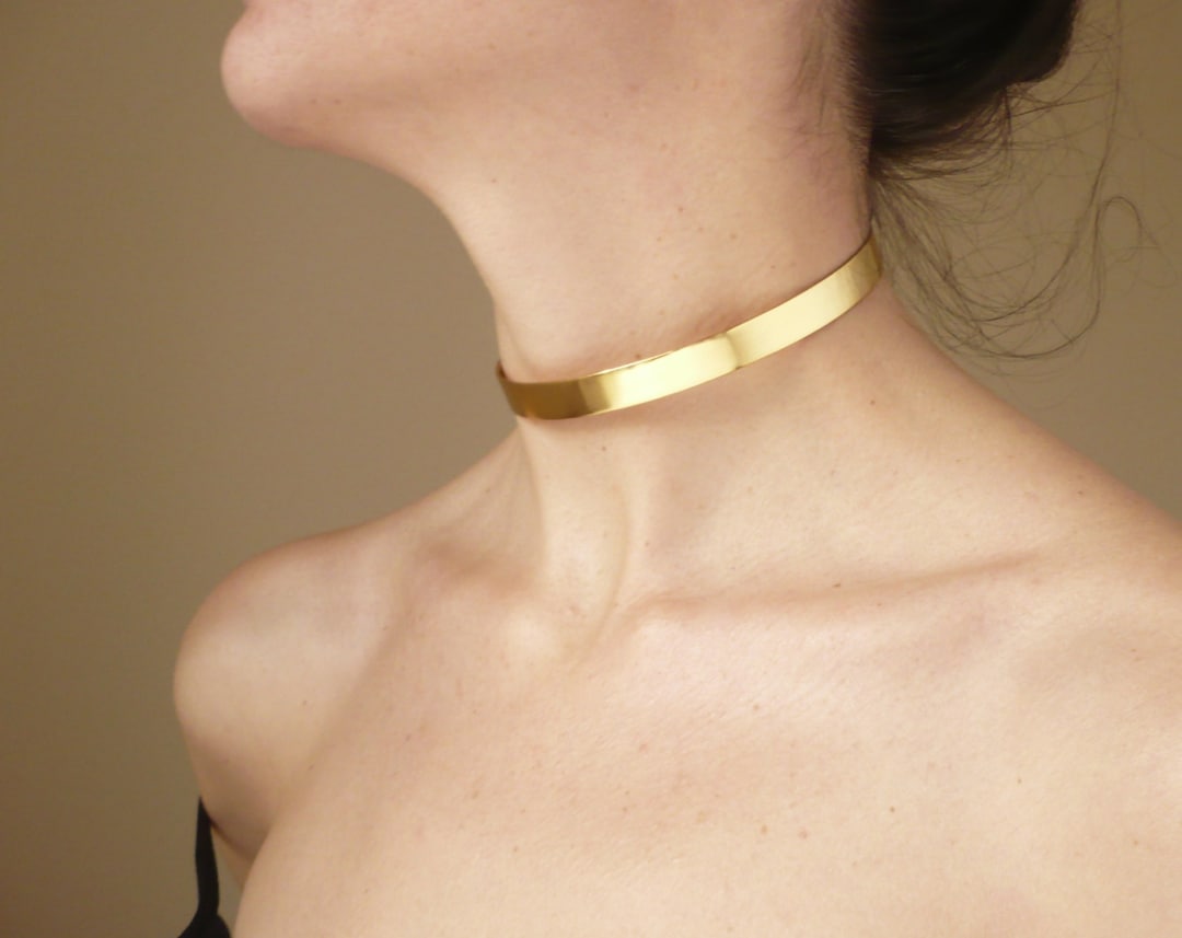 Gold Collar Necklace - Etsy