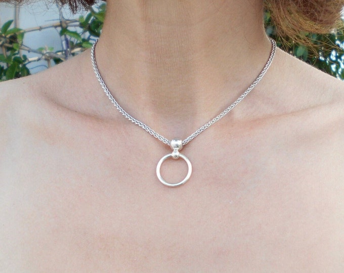 Detachable O Ring Pendant Choker Necklace - Etsy