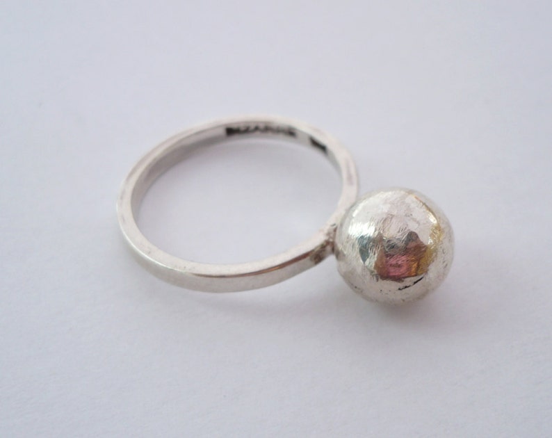 Sterling Silver Ball Ring 09 - Etsy