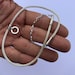 Sterling Silver Woven Chain With O Ring - Etsy